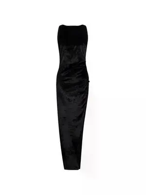 DONDUP Ruched Ring-detail Maxi Dress