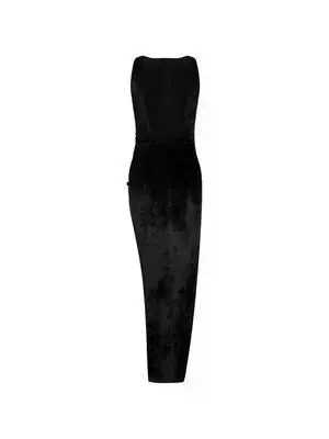 DONDUP Ruched Ring-detail Maxi Dress