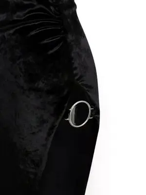 DONDUP Ruched Ring-detail Maxi Dress