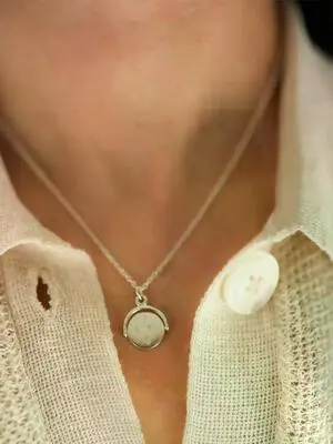 AUREE JEWELLERY Verona Spinning Pendant - Silver