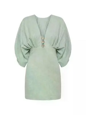 Azulu Abella Shell-embellished Mini Dress
