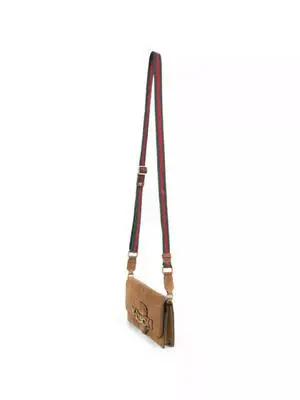 Gucci 1980s Horsebit Suede Clutch Bag