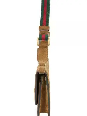 Gucci 1980s Horsebit Suede Clutch Bag