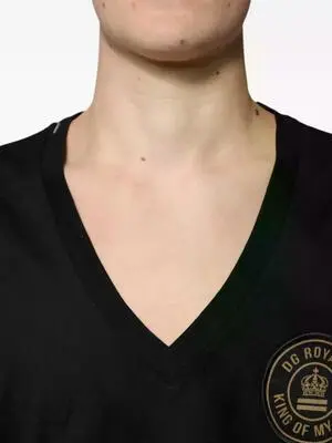 Dolce & Gabbana Dg-logo V-neck T-shirt