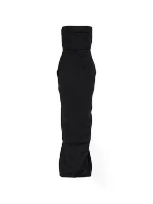 Rick Owens Strapless Bustier Maxi Gown