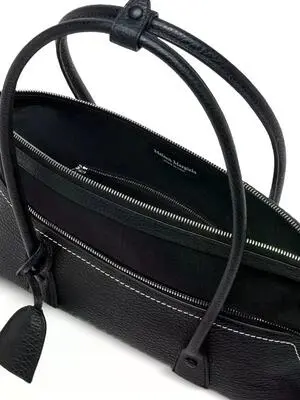 MAISON MARGIELA 5ac Leather Shoulder Bag - Black