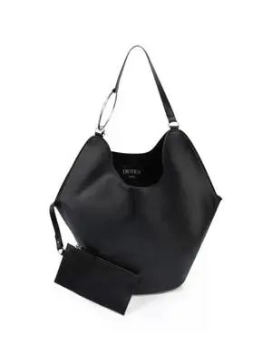 DONDUP Large Erotica Ring-detail Leather Shoulder Bag