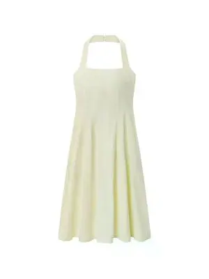 A.L.C. Elinor Halterneck Midi Dress - Neutrals
