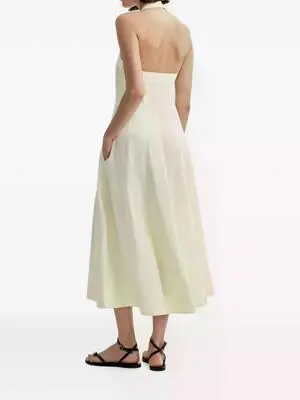 A.L.C. Elinor Halterneck Midi Dress - Neutrals