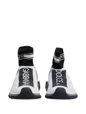 Dolce & Gabbana Sorrento Logo Print High Top Sneakers