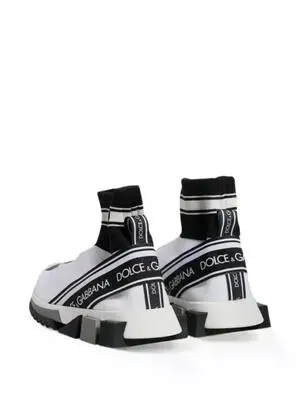 Dolce & Gabbana Sorrento Logo Print High Top Sneakers