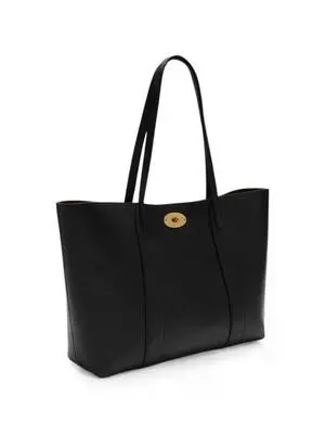 Mulberry Bayswater Grained Leather Tote Bag - Black