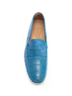 TOD'S Crocodile-effect Loafers