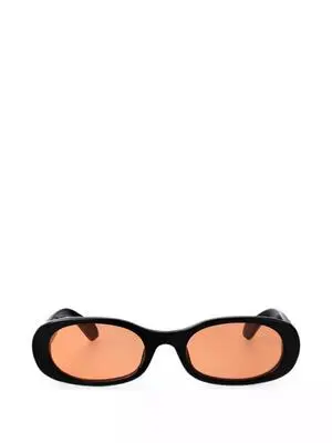 Off-White Adams Oval-frame Sunglasses - Black