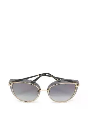 Chopard Crystal-embellished Cat-eye Sunglasses - Gold