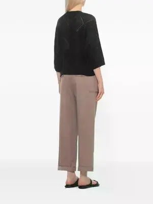 Peserico Sequin-embellished Open-knit Sweater