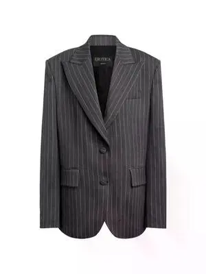 DONDUP Pinstripe Peak Lapel Jacket