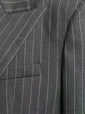 DONDUP Pinstripe Peak Lapel Jacket
