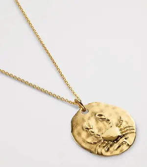 Monica Vinader Vermeil Zodiac Cancer Pendant Necklace