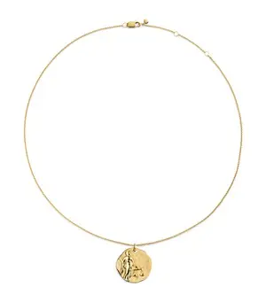 Monica Vinader Vermeil Zodiac Libra Necklace - Gold