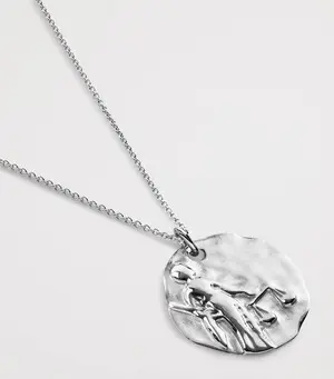 Monica Vinader Sterling Libra Zodiac Necklace