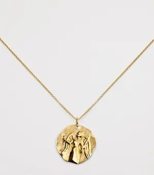 Monica Vinader Vermeil Zodiac Virgo Necklace