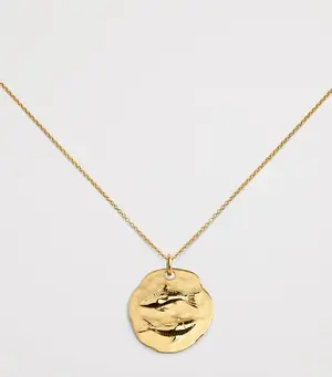 Monica Vinader Vermeil Zodiac Pisces Necklace