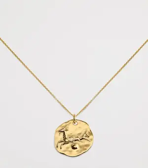 Monica Vinader Vermeil Zodiac Capricorn Pendant Necklace