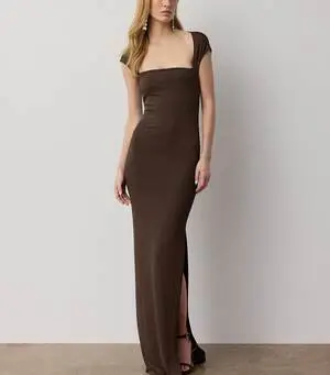 Ralph Lauren Jersey Waverley Maxi Dress