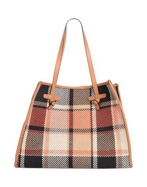 GIANNI CHIARINI Chocolate Leather And Textile Fiber Tote - Beige