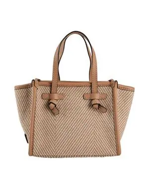 GIANNI CHIARINI Handbag Textile Fibers, Leather - Beige