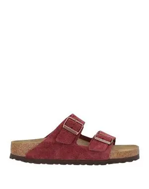 BIRKENSTOCK Sandals Burgundy Size Leather - Red