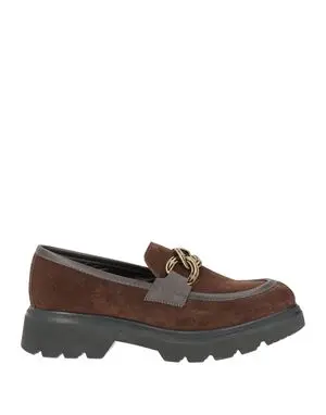 NILA & NILA Suede Loafers With Chain Detail