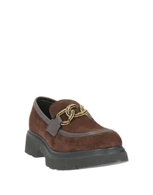 NILA & NILA Suede Loafers With Chain Detail