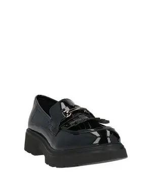NILA & NILA Loafers In Patent Leather With Fringes And Appliqués - Black
