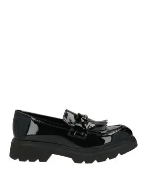 NILA & NILA Loafers In Patent Leather With Fringes And Appliqués - Black