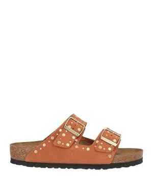 BIRKENSTOCK Sandals Rust Size Leather - Red