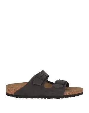 BIRKENSTOCK Sandals Size Leather - Charcoal