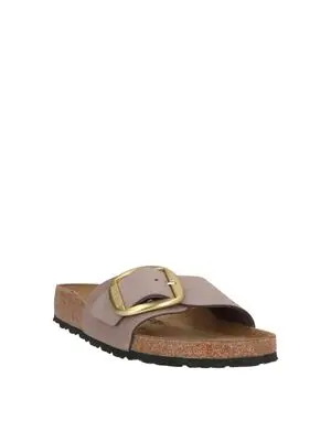 BIRKENSTOCK Sandals Taupe Size Leather