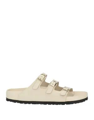 BIRKENSTOCK Sandals Ivory Size Leather