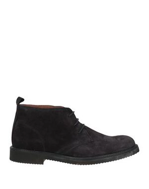 CALPIERRE Midnight Leather Ankle Boots - Midnight Blue