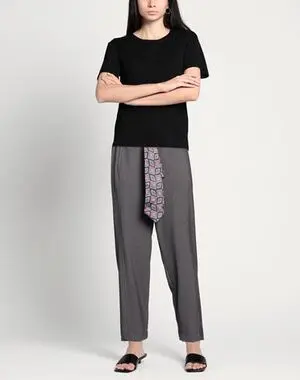 OLTRE Pants Charcoal Size Polyester, Viscose, Elastane
