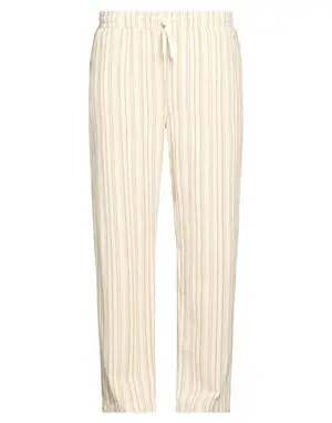 LES DEUX Pants Cream Size Cotton, Polyester, Elastane