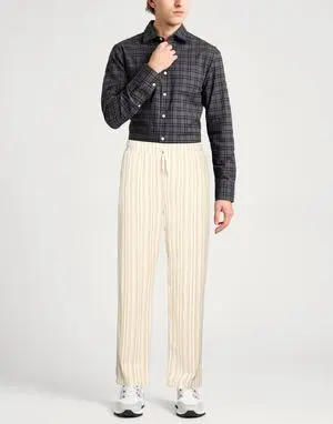LES DEUX Pants Cream Size Cotton, Polyester, Elastane