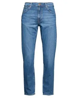 Nudie Jeans Jeans Size Cotton, Elastane - Blue