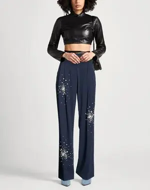 DES_PHEMMES Pants Midnight Size Polyester, Viscose, Wool, Elastane
