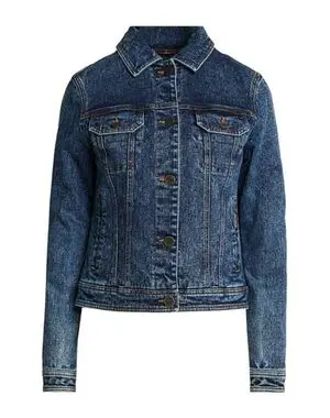 MOORER Denim Outerwear Size Cotton, Elastane, Polyester - Blue