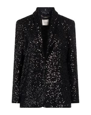 MANILA GRACE MANILA GRACE Chocolate Polyester Sequined Blazer