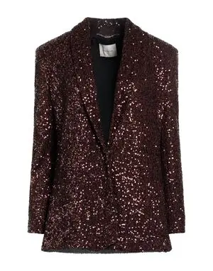 MANILA GRACE Sequined Single-breasted Blazer
