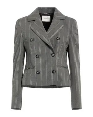 MANILA GRACE Blazer Size Polyester, Viscose, Elastane - Grey